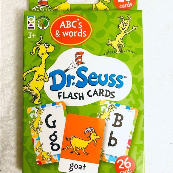 Dr. Seuss | Other | Dr Seuss 36 Abc Words And 26 Colors Shapes Flash ...